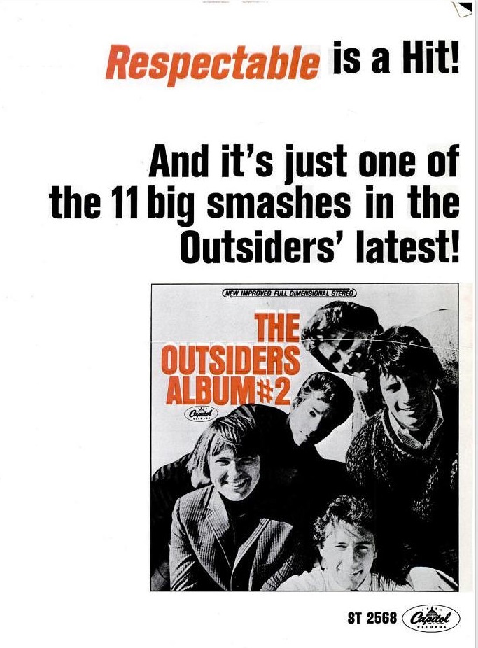 RIP, Sonny Geraci: The Outsiders, “Respectable” (1966) | 45 Ruminations ...